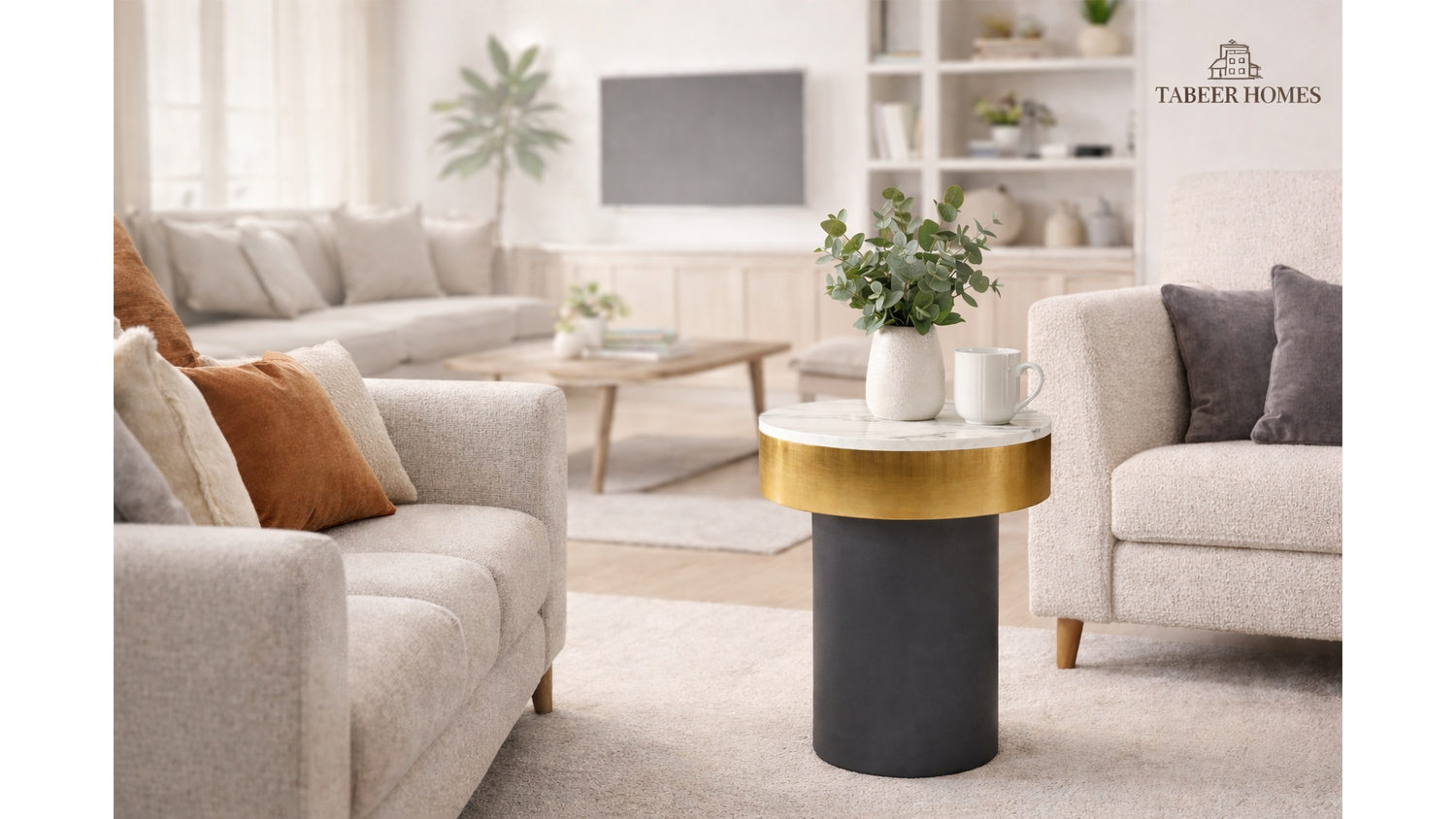 How a Round Side Table Improves Living Room Flow