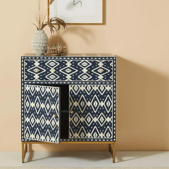 Shop Exquisite Jade Cabinet with Blue & White Bone Inlay in Abu Dhabi