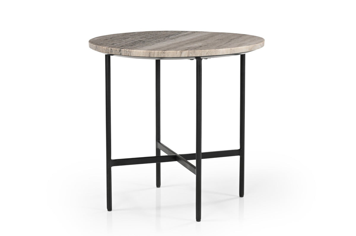 Shop Ava Side Table - Brown Marble in Abu Dhabi | Tabeer Homes